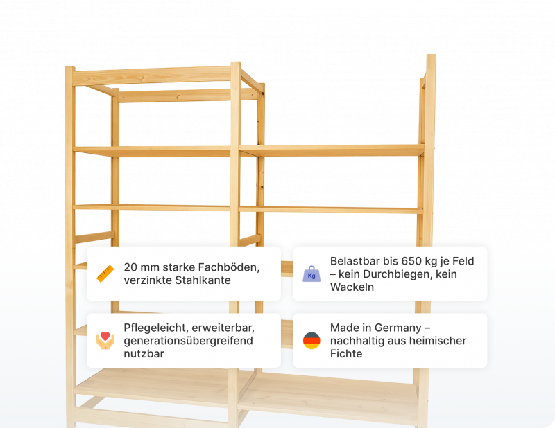 Dein Konfigurator für individuelle Holzregale